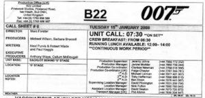 Call Sheet Template: FREE Filmmaking Production Documents | Indie Film ...